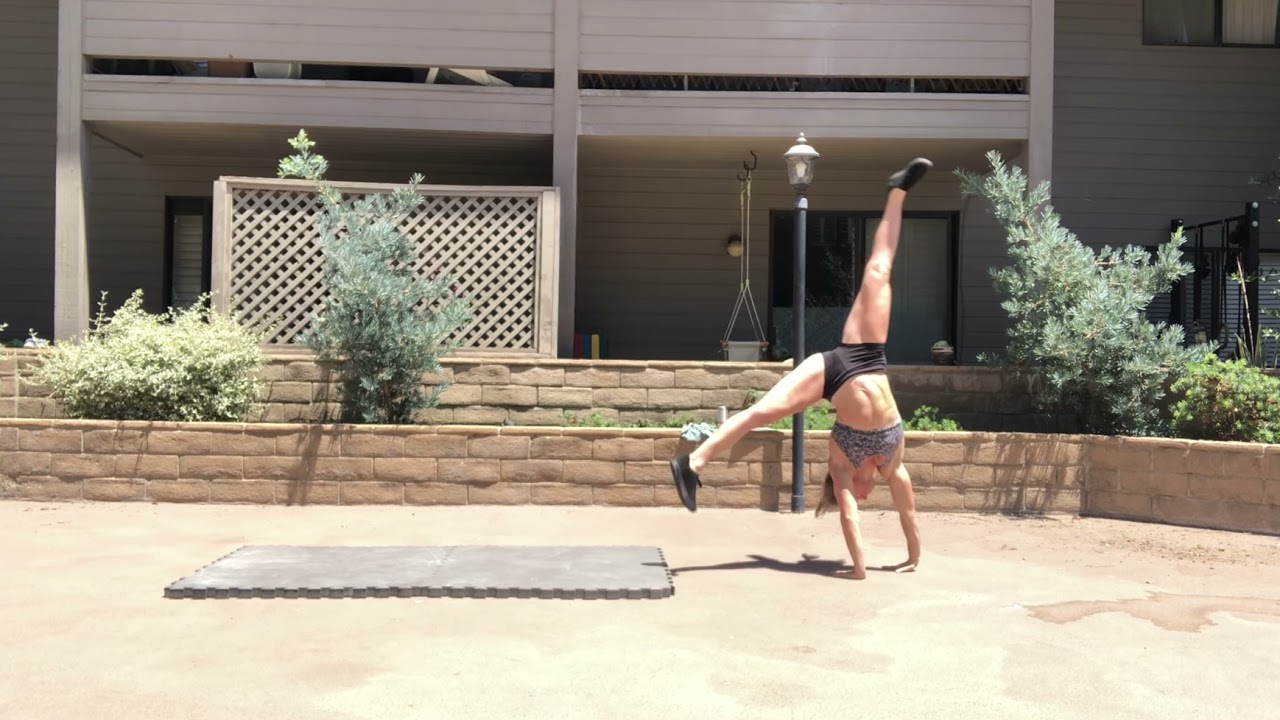 Forward roll step out cartwheel - YouTube