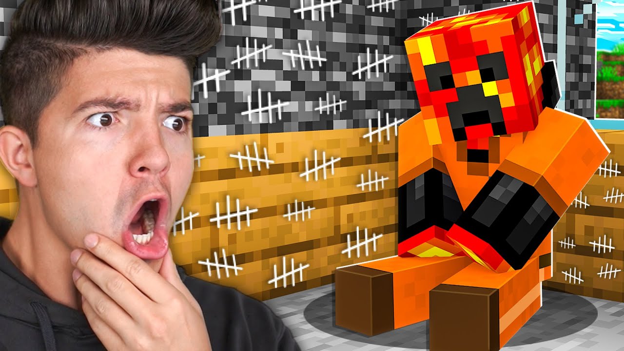 I Survived 100 Days in Minecraft PRISON! *maximum security* - YouTube
