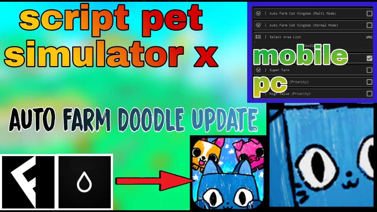 [ROBLOX] Pet simulator x script new update auto farm doodle,auto hatch ...