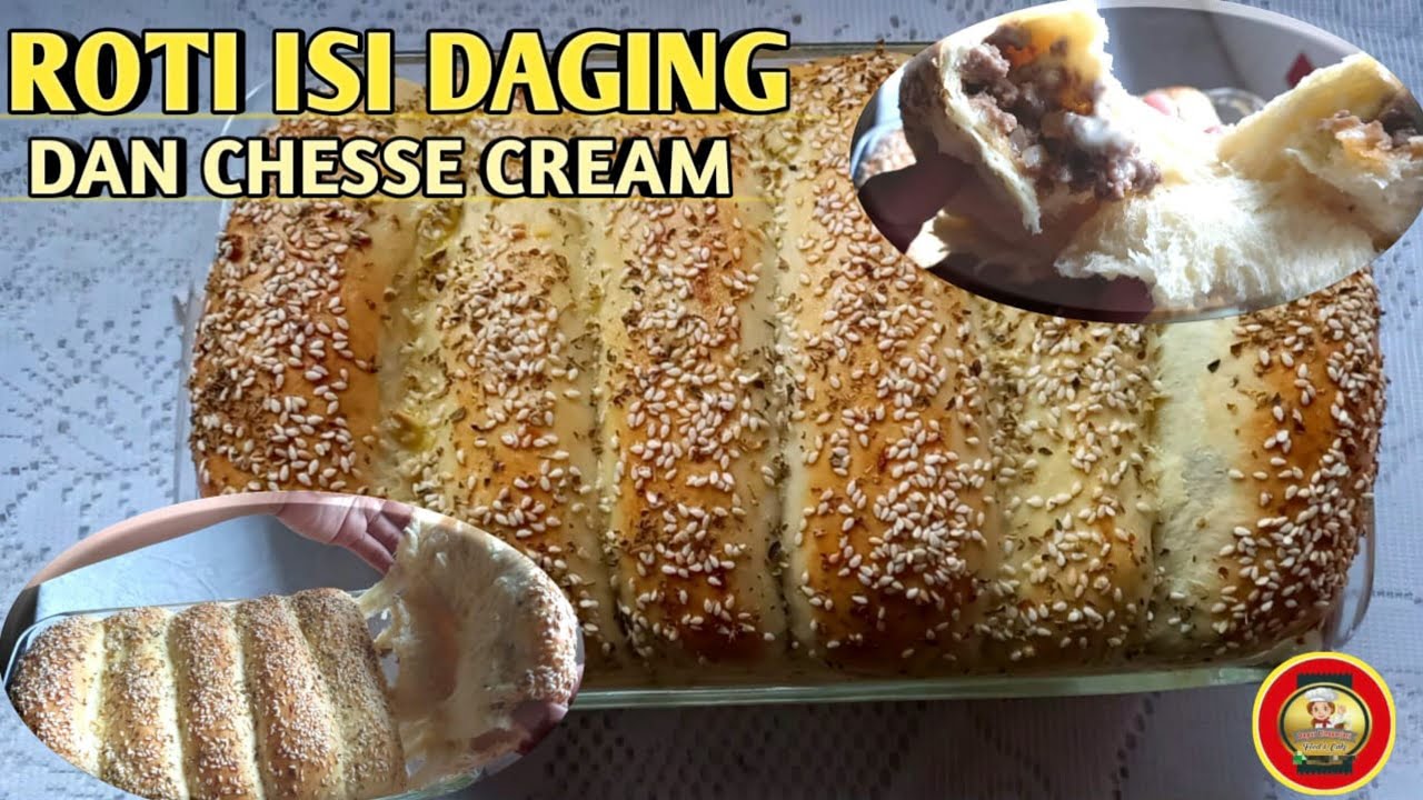 ROTI ISI DAGING DAN CHESSE CREAM - YouTube