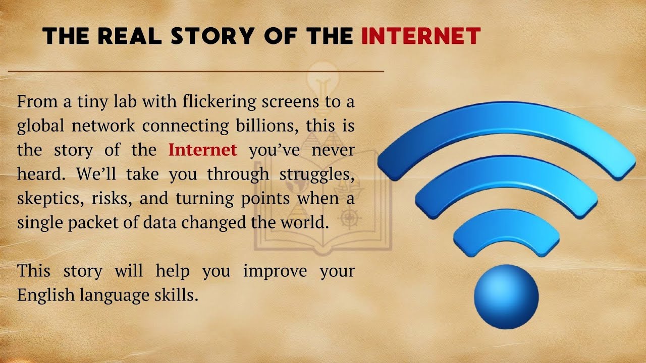 THE REAL STORY OF THE INTERNET || Learn English Through Story ...