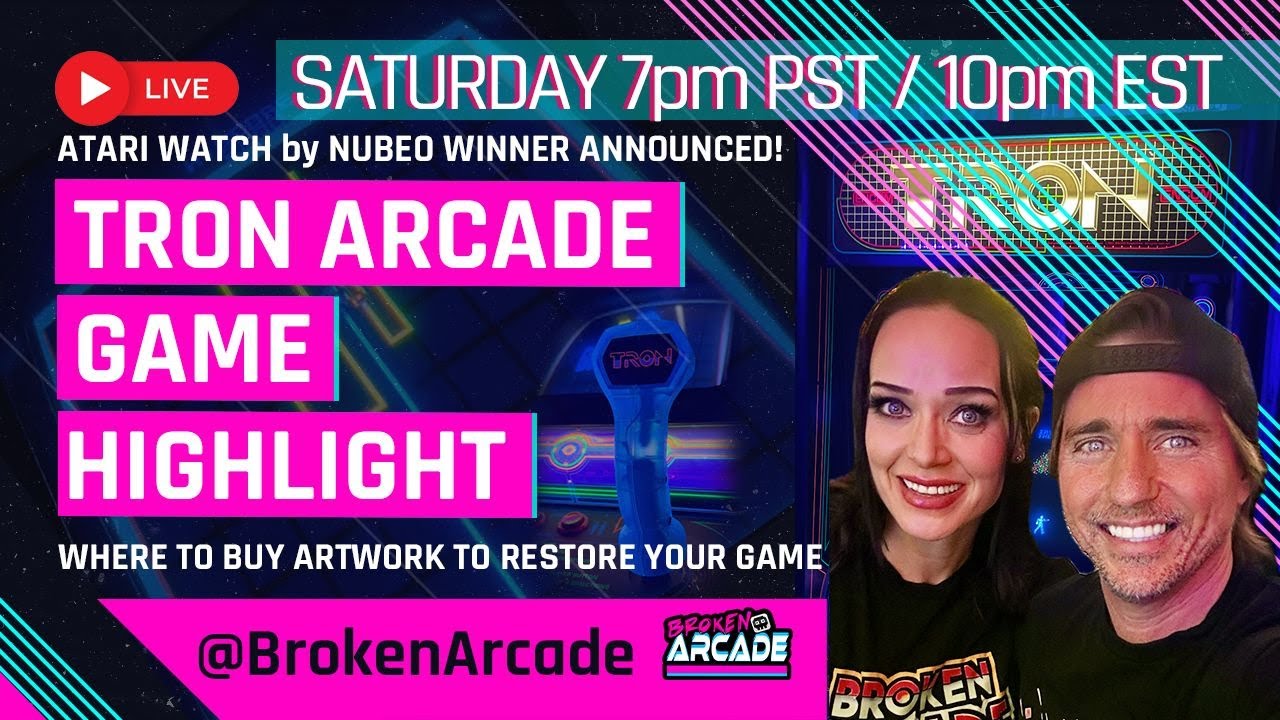 Broken Arcade Live - TRON game highlight, where to find artwork to ...