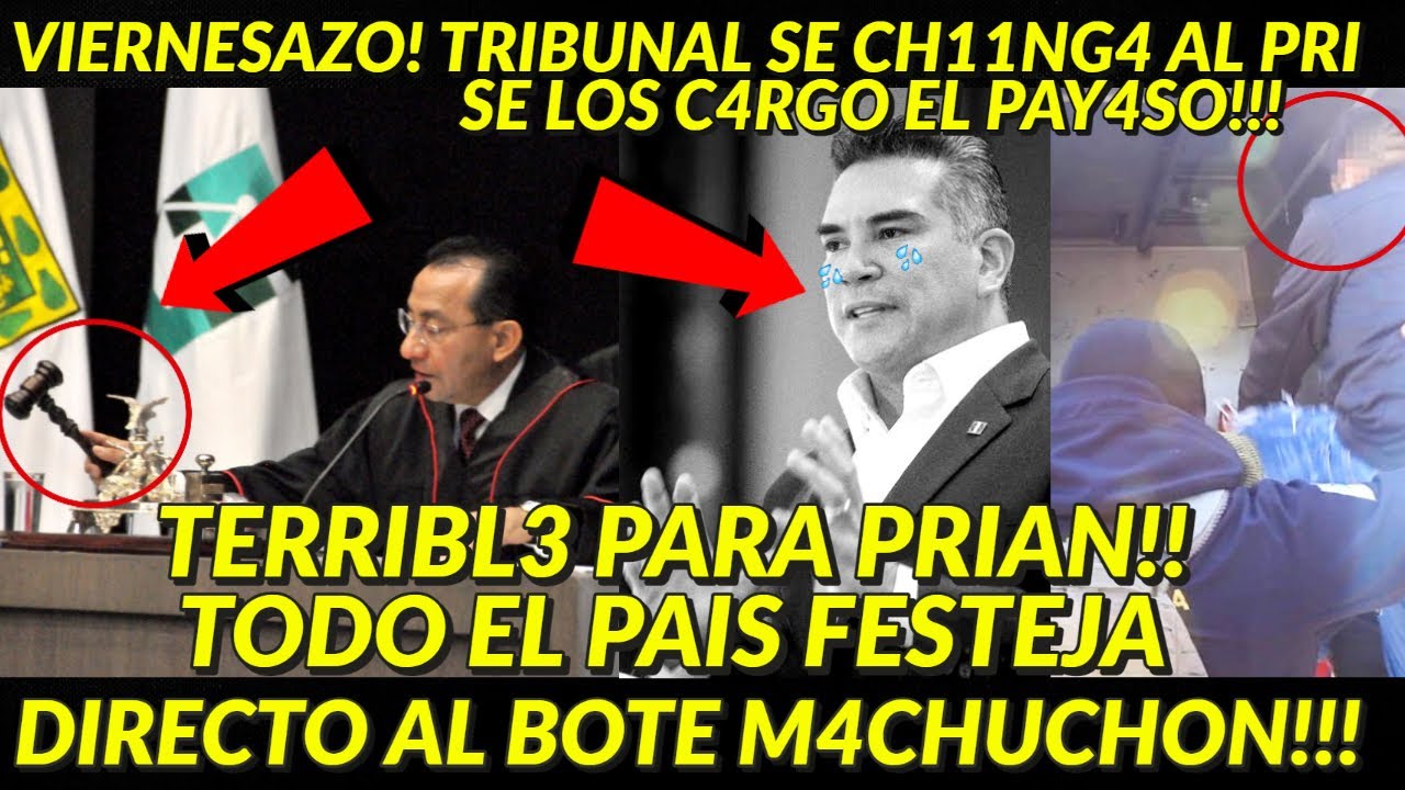 VIERNESAZO! TR1BUNAL SE CH11NGA A PRI SE LOS C4RGO EL PAY4SO DIRECT0 AL ...