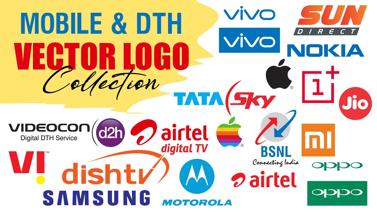 Mobile & DTH Vector Logo Collection | മൊബൈല്‍ - DTH വെക്ടര്‍ ലോഗോ I ...