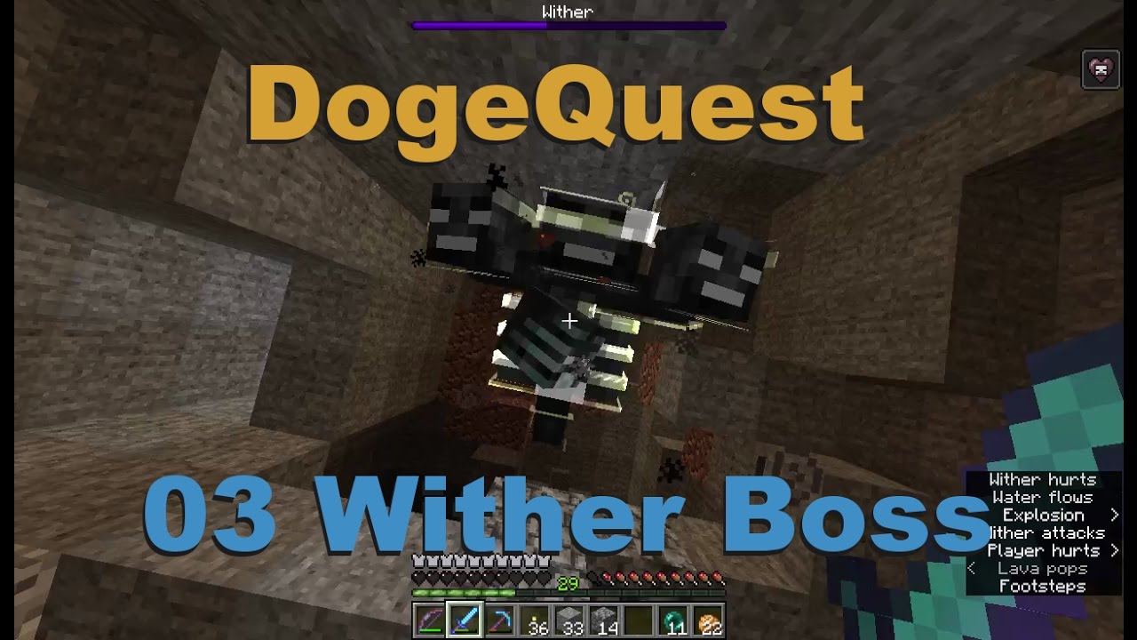 DogeQuest Minecraft | 03 Wither Boss - YouTube