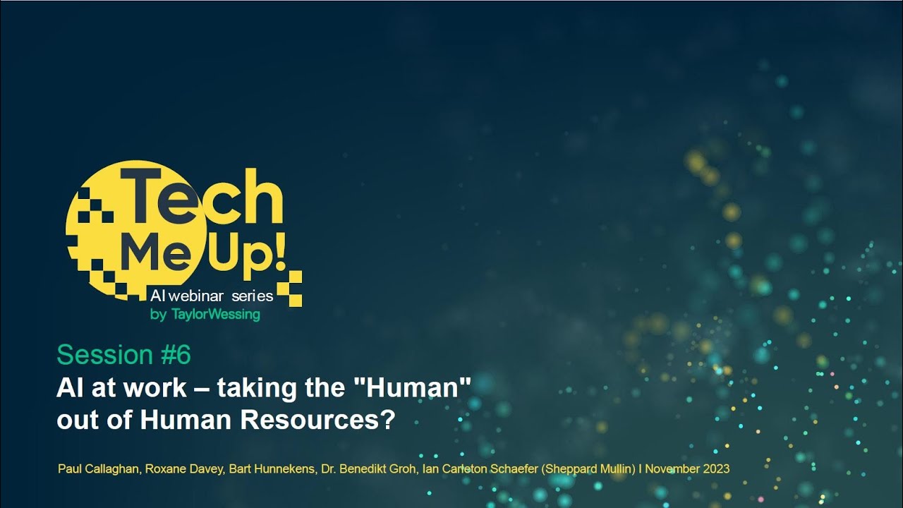 AI at work – taking the "Human" out of Human Resources? | Tech Me Up ...