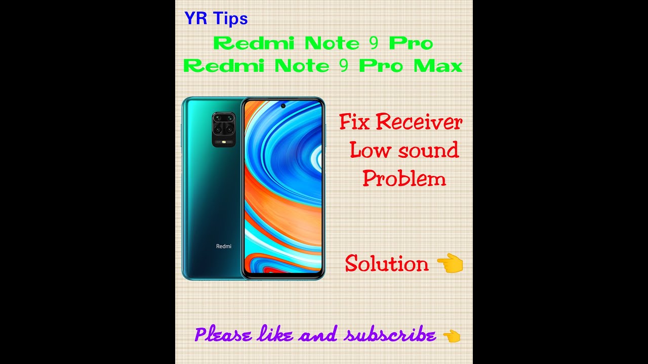 Redmi Note 9 Pro Ear speakar Receiver low sound problem! Solution ...