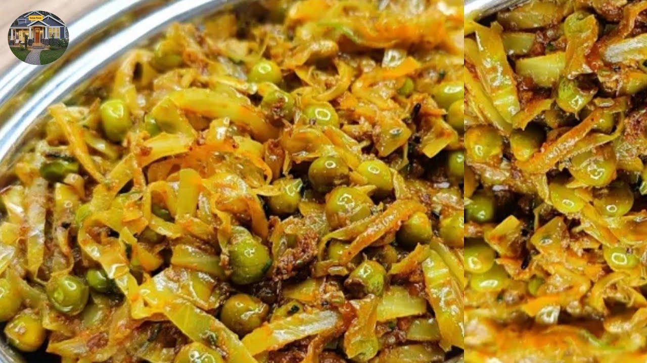 aloo patta gobhi matar dhaba style | Tasty Aloo cabbage recipe | patta ...