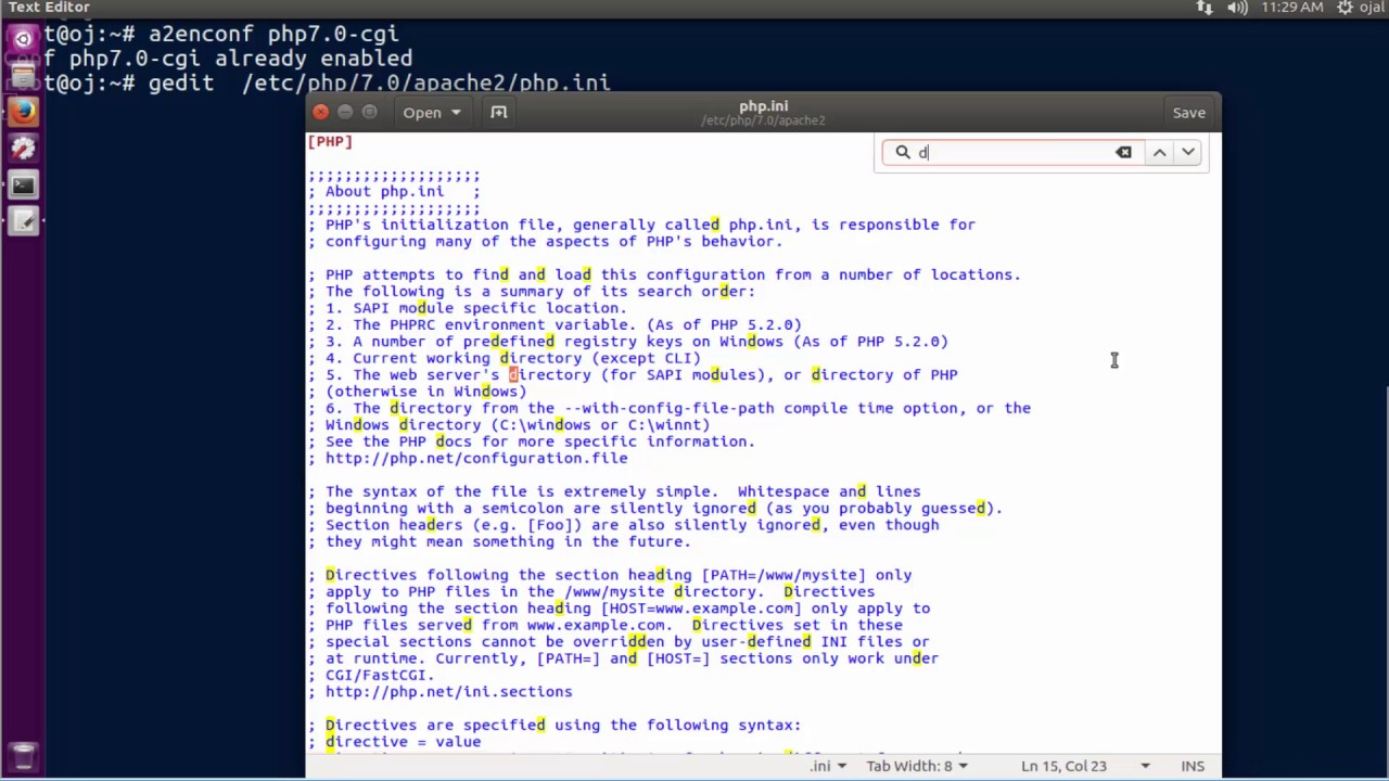 How To Configure Apache2 To Use Php Scripts Youtube