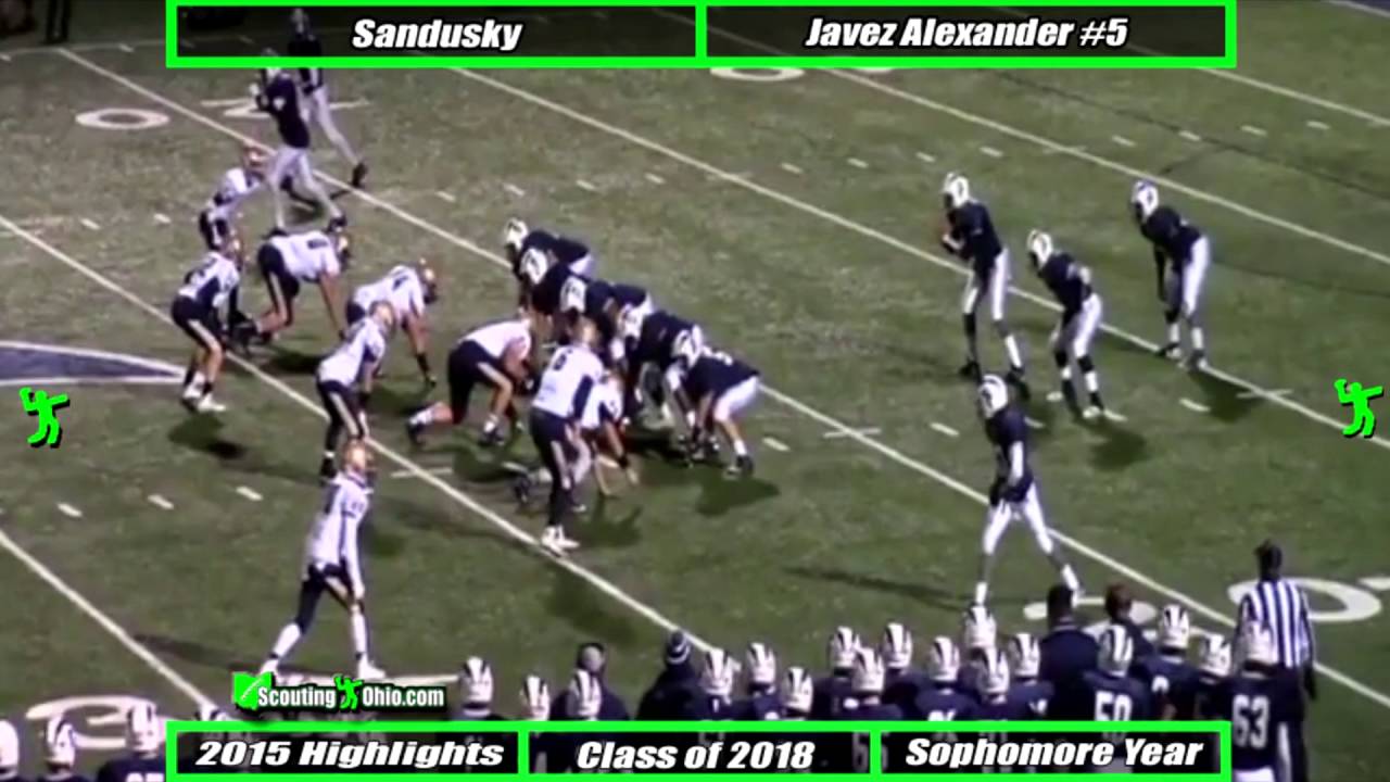 OH 2018 Javez Alexander Sandusky So Yr QB5 - YouTube