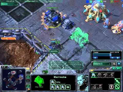 Starcraft 2 Cannon Rush Counter Terran VS Protoss - YouTube