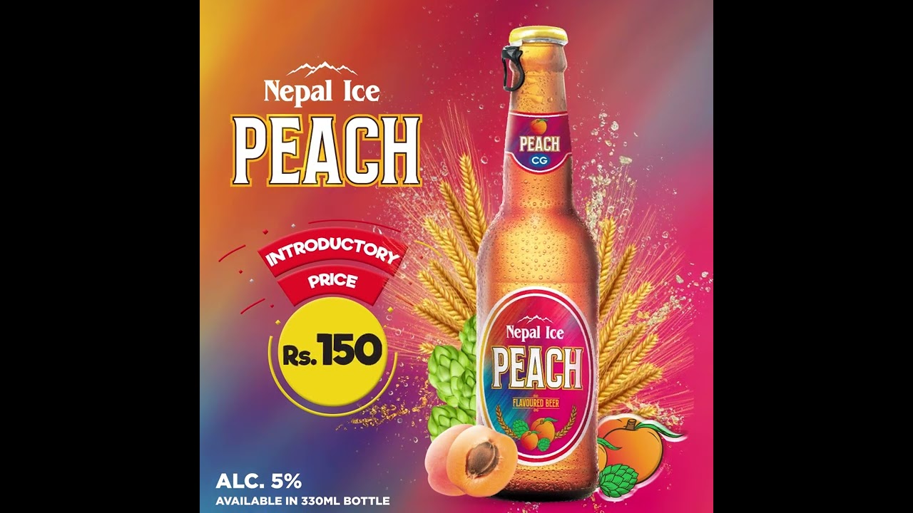 Nepal Ice Peach | Flavoured Beer - YouTube