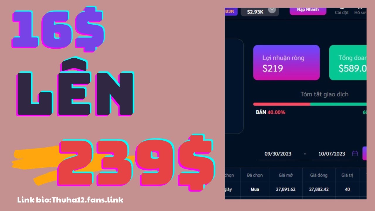 Vốn 16$ lên 239$ thực chiến với BOT VIP sàn #skymon - YouTube