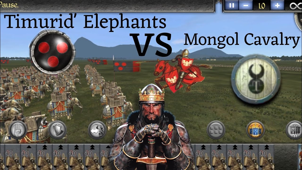 | 800 Mongol Cavalry vs 280 Timurids Elephants Battle | Total War ...