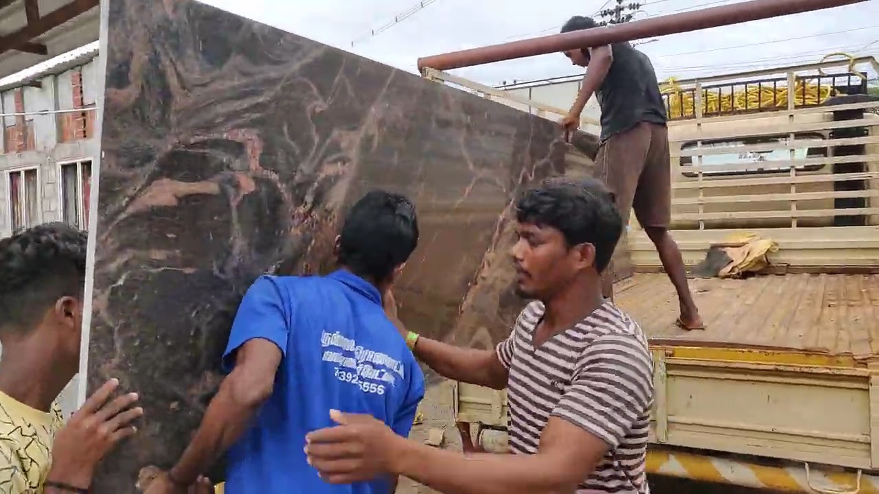 Himalayan blue south india granite tamilnadu granite wave granite - YouTube