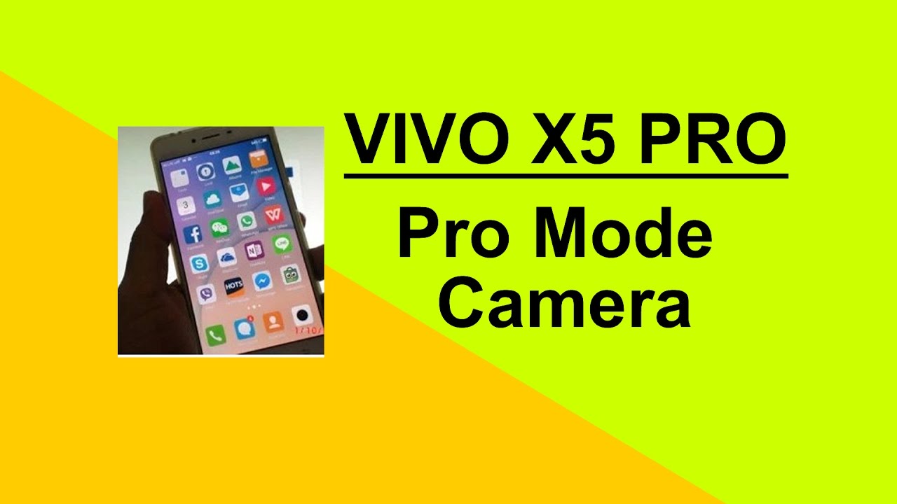 How to setup VIVO camera professional mode - YouTube