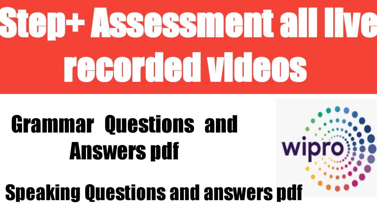 Step plus assessment | Wipro step plus assessment sim/wilp - YouTube