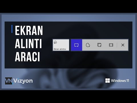 Ekran Alıntı Aracı Kullanımı l Windows 10