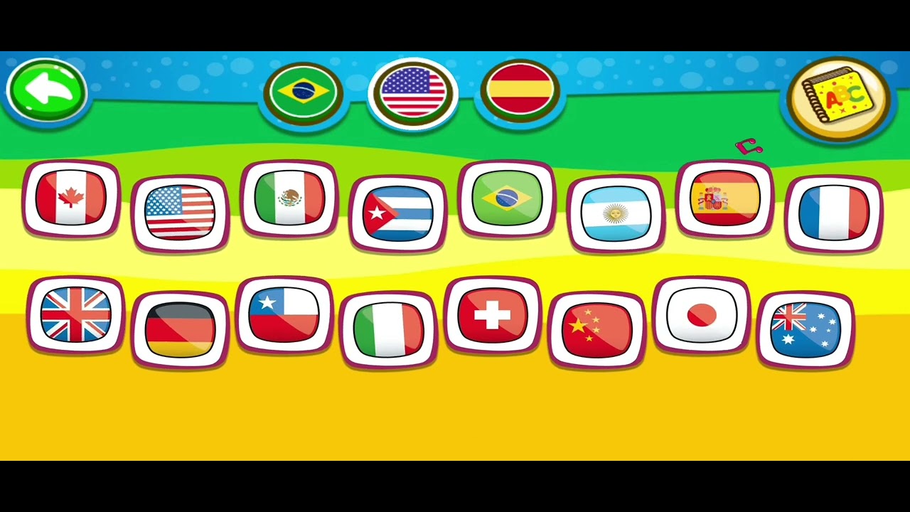 COUNTRY FLAGS OF THE WORLD for Children - Learn Flags for Kids ...