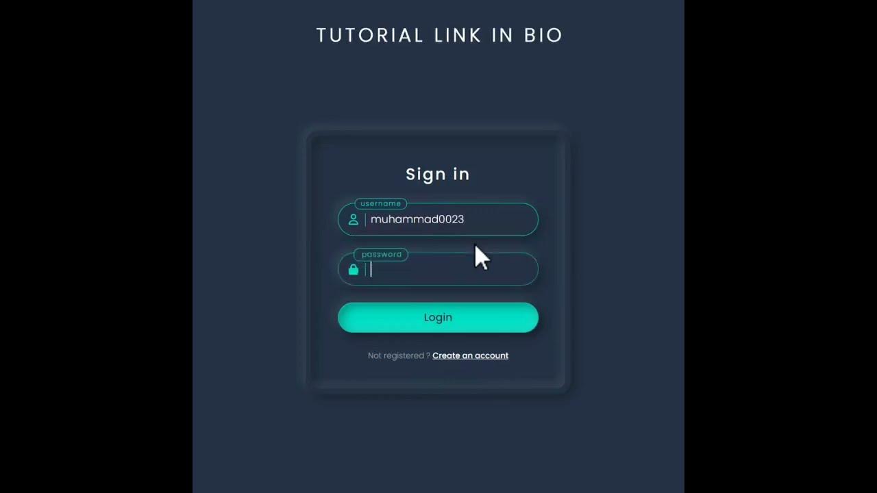 Create A Signup Form Using Html Css And Javascript Youtube