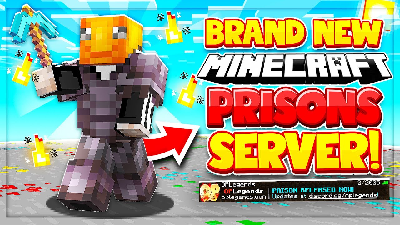 THE BRAND NEW BEST Minecraft OP PRISON SERVER: OPLEGENDS PRISON SERVER ...