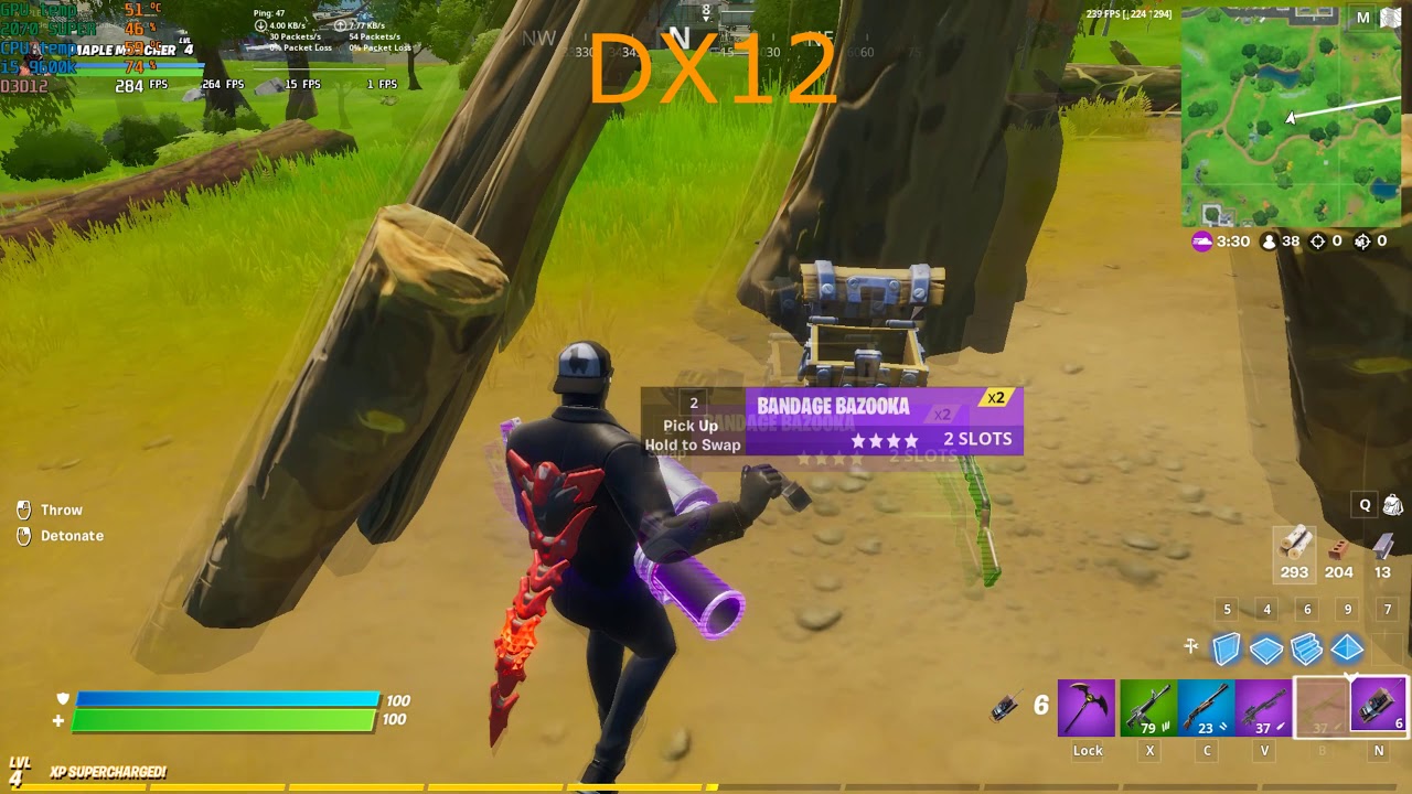 FORTNITE DX11 VS DX12 (I5 9600K RTX 2070 SUPER) - YouTube