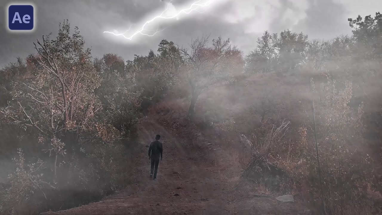 Rain, Thunderstorm, Fog, Lightning with VFX - After Effects Tutorial ...