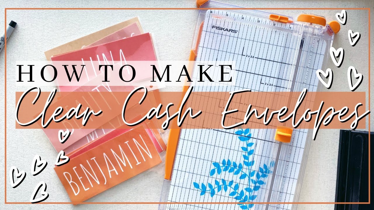HOW TO MAKE CLEAR CASH ENVELOPES // DIY CASH ENVELOPES // THIS BUDGET ...