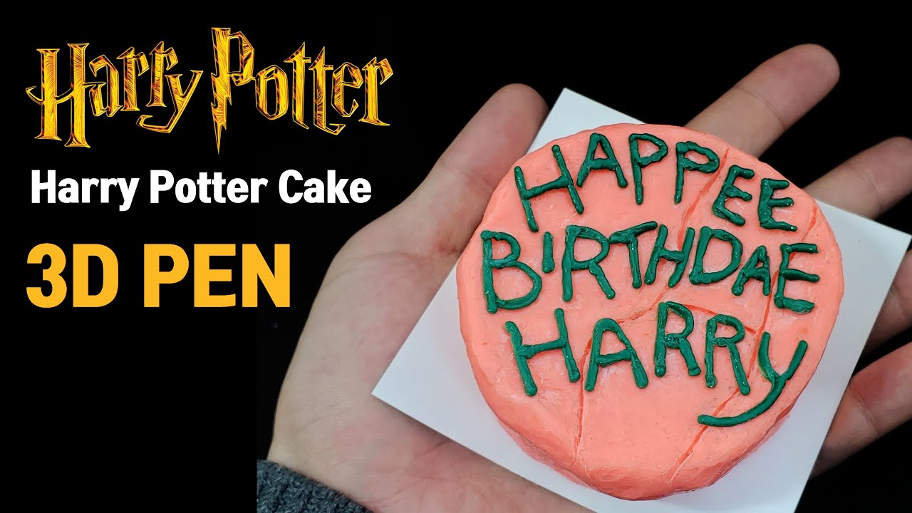 3D pen art | 해리포터 케이크(Harry Potter Cake) 만들기 | Harry potter | 해리포터 ...