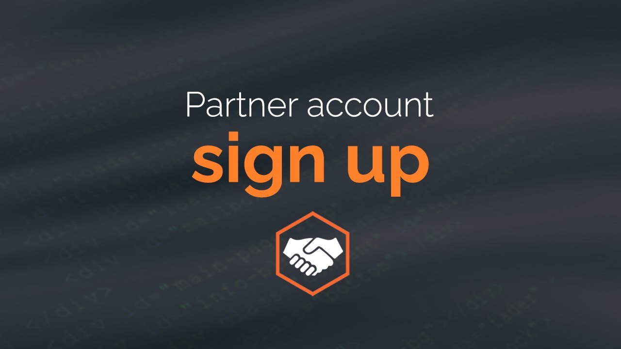 Partner Account Sign-Up - YouTube