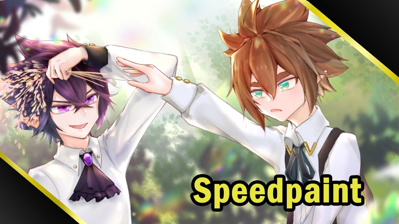 Speedpaint - Ray and Anmicius 雷安 青梅竹马 - YouTube