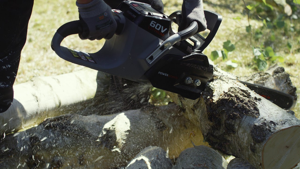 Powerworks 60V Brushless Chainsaw 40 cm - YouTube