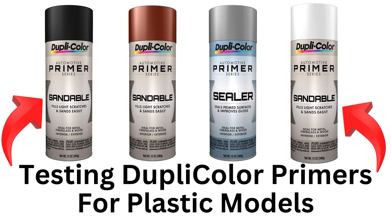 Testing Dupli-Color Spray Can Primers For Plastic Models - YouTube