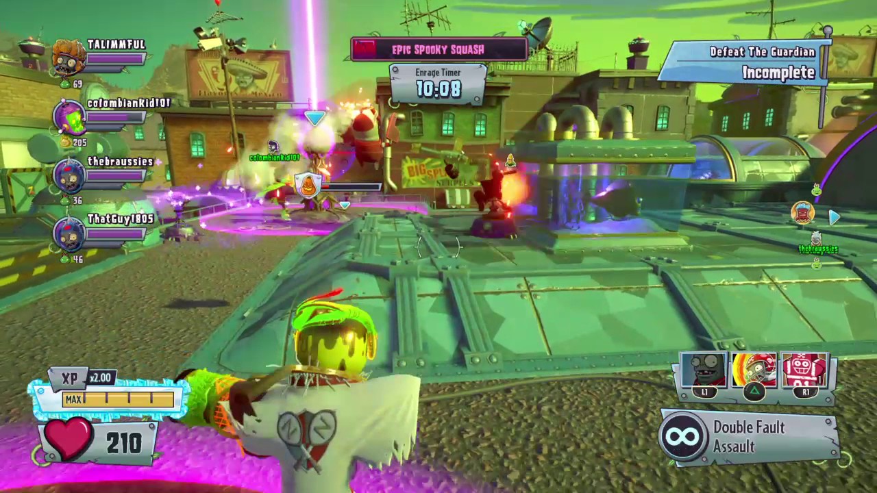 Plants vs Zombies GW2 Boss Hunt epic spooky squash Scrumptious pumpkin ...