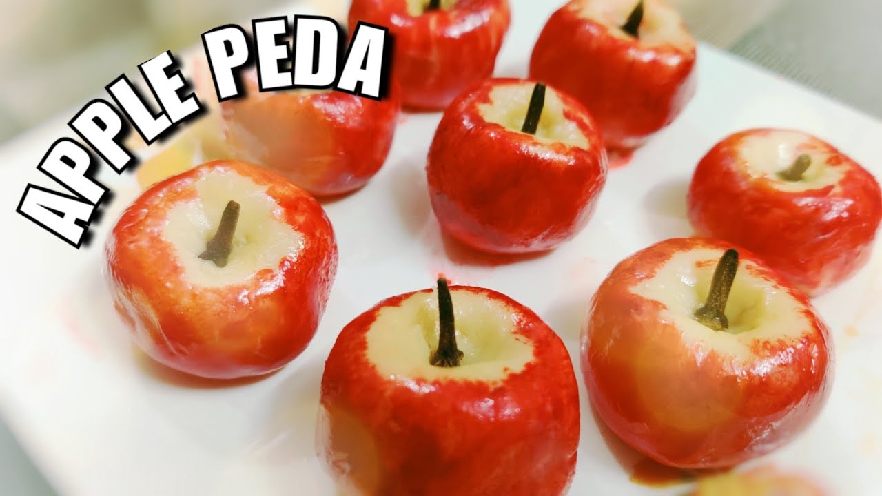Apple Peda | Instant Milk Powder Recipe | Diwali Sweets - YouTube