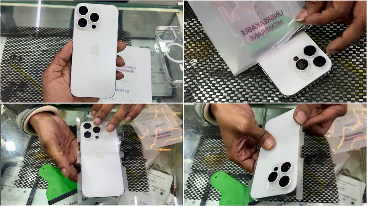 Iphone 16 Pro Back Glass Protector | Iphone 16 Pro Back Lamination Full ...