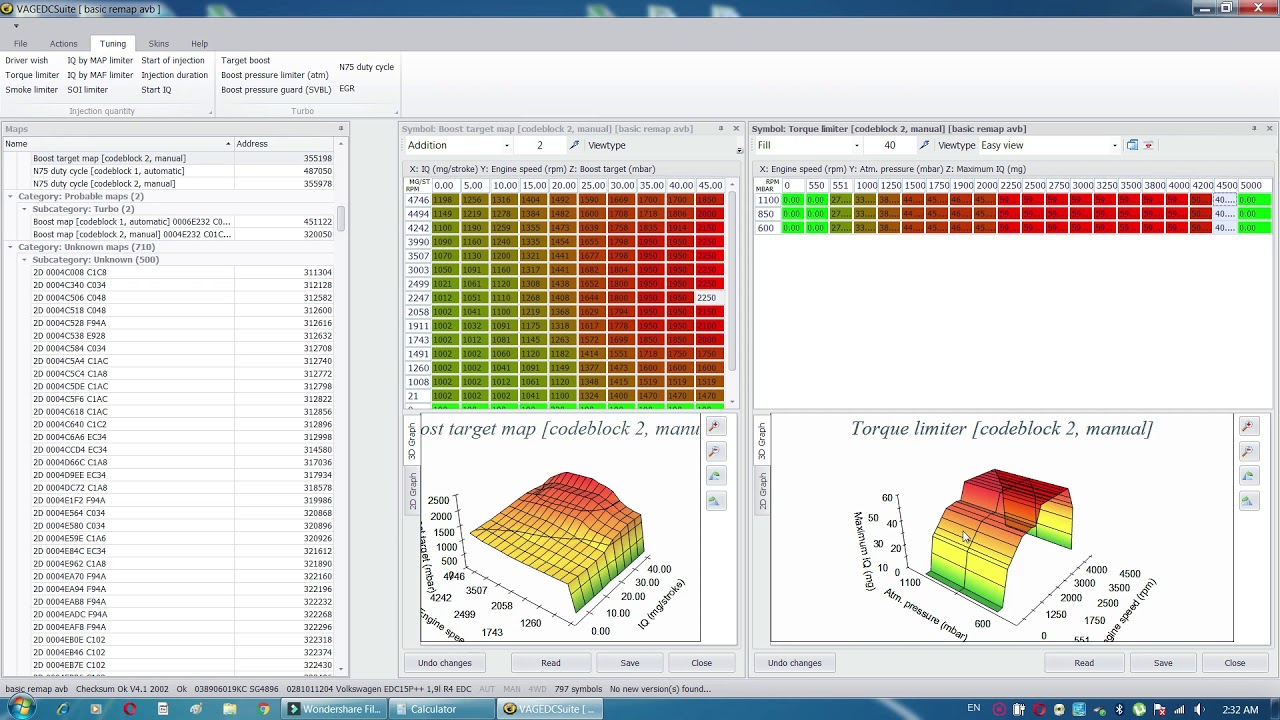 Part 2: Beginner remap 1.9 TDI AVB - Boost map and torque map (AFR 18) - YouTube