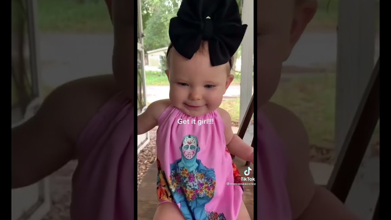 Shoulder dancing baby from Tiktok( dancing baby in pool) I did my dance ...