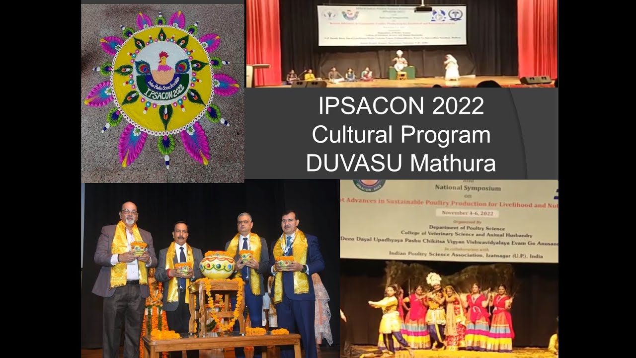 IPSACON 2022 Cultural Program in DUVASU Mathura - YouTube