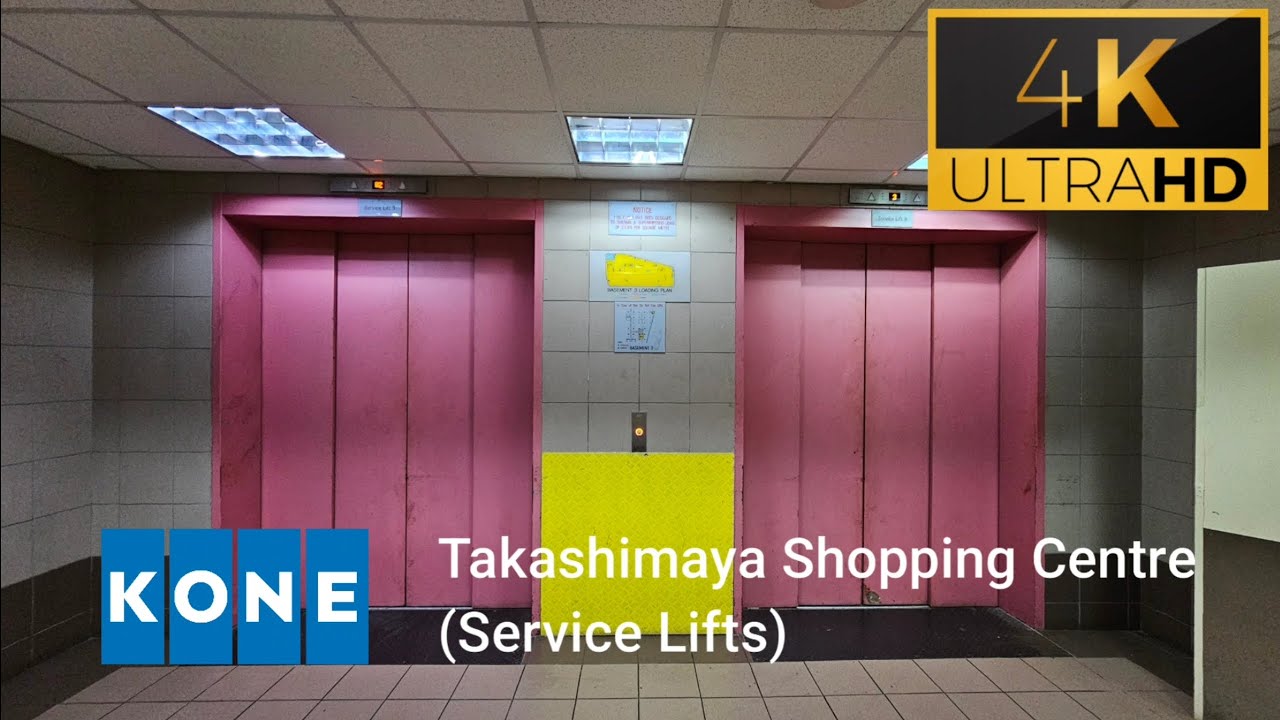 KONE service lifts at Takashimaya Shopping Centre - YouTube