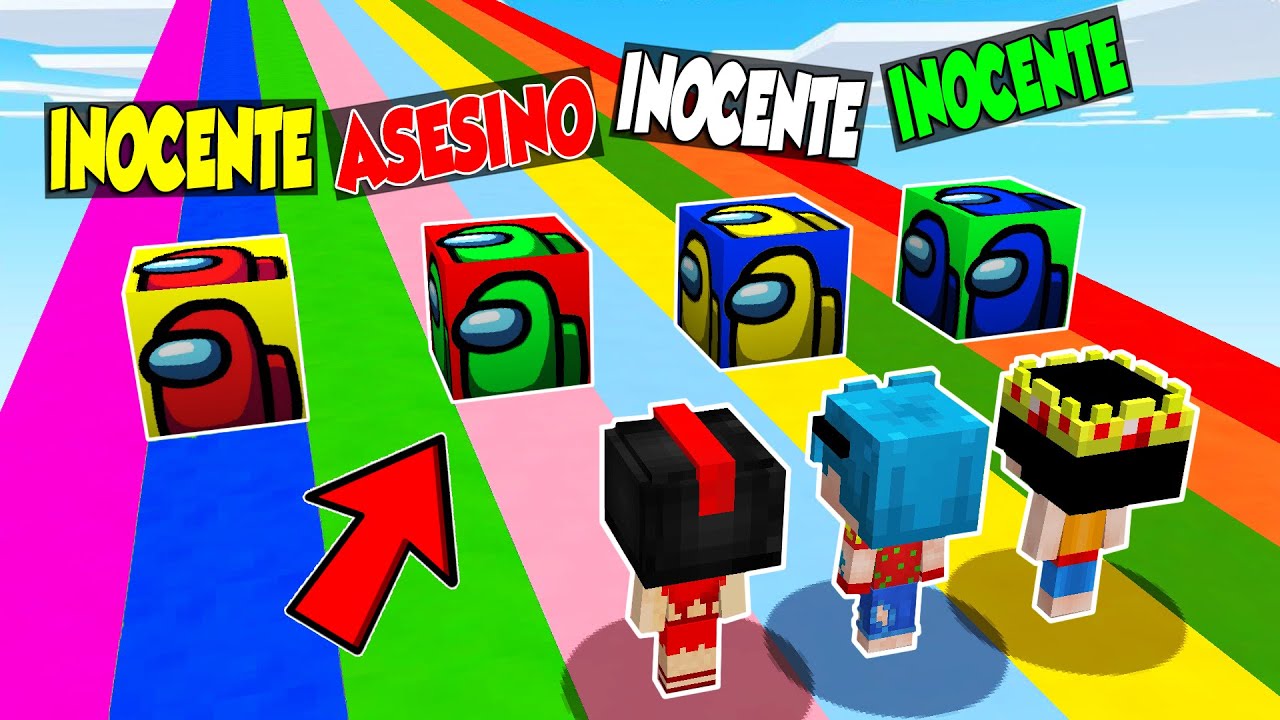 ¿Qué LUCKY BLOCKS es el ASESINO? 🔪😱 AMONG US en MINECRAFT - YouTube