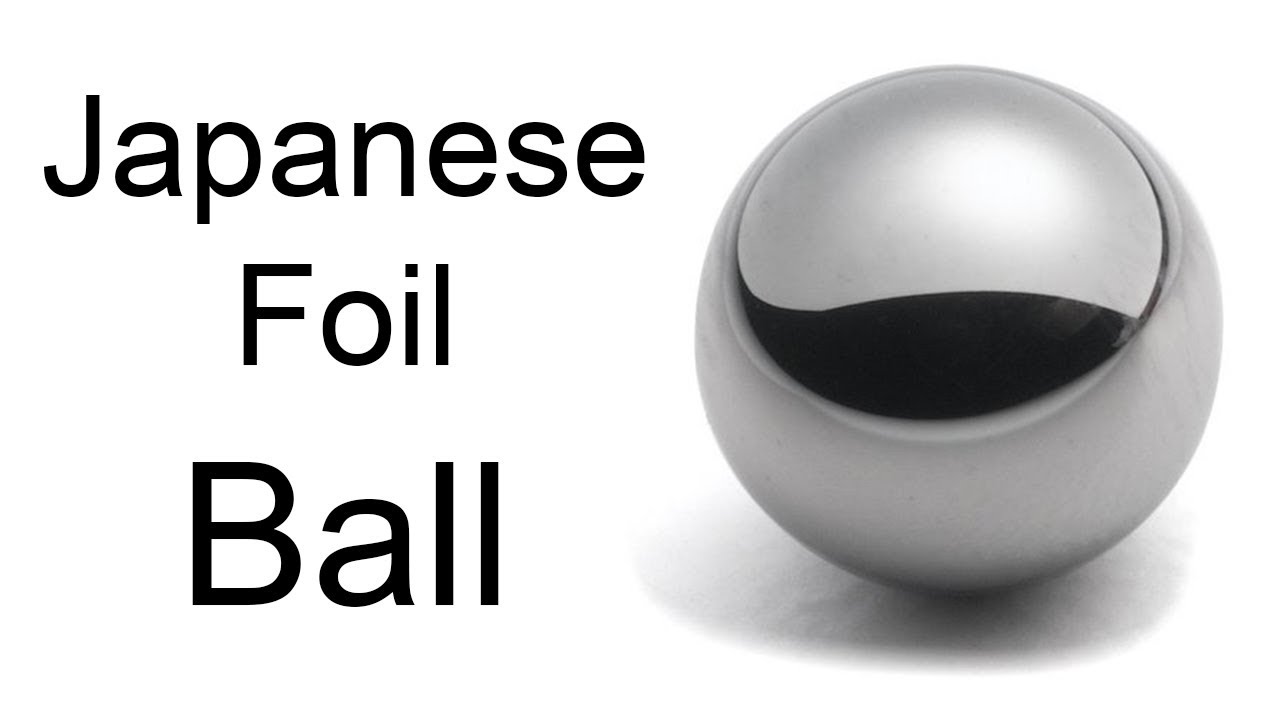 How to make a Japanese Foil Ball - YouTube