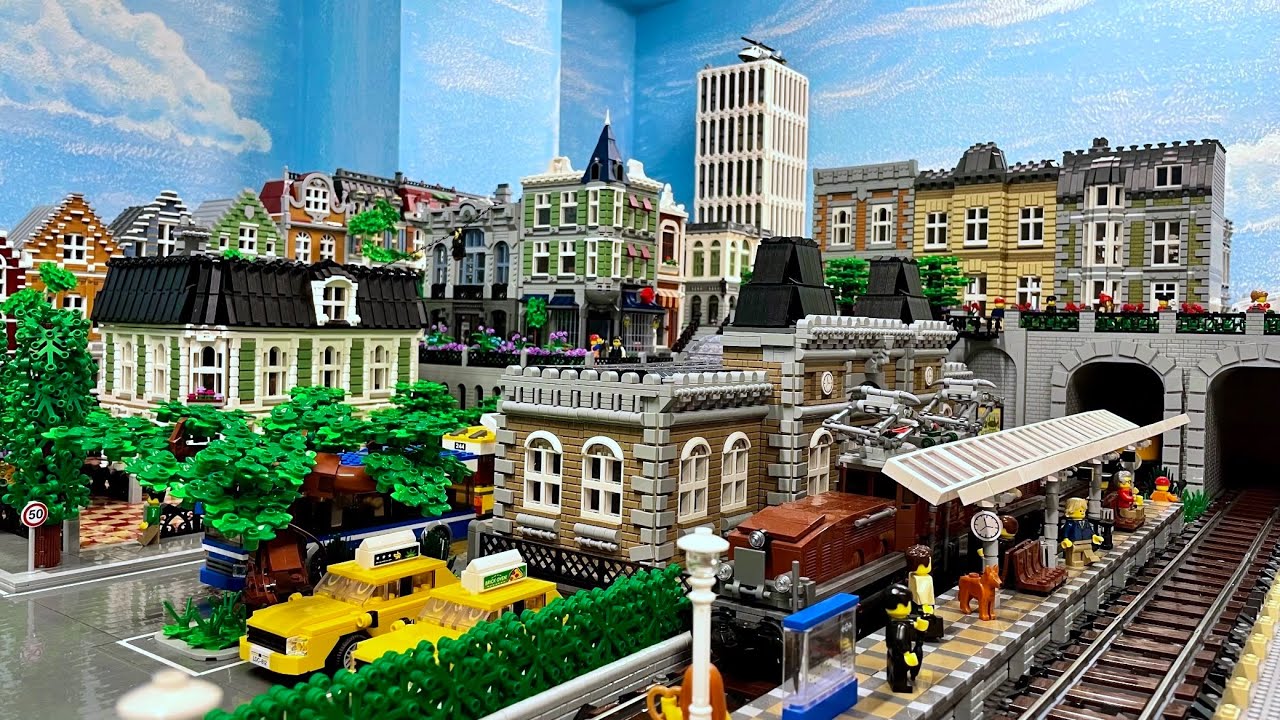 Parkplatz verbessert und nächstes Gebäude fertig - Bau einer Lego Stadt ...