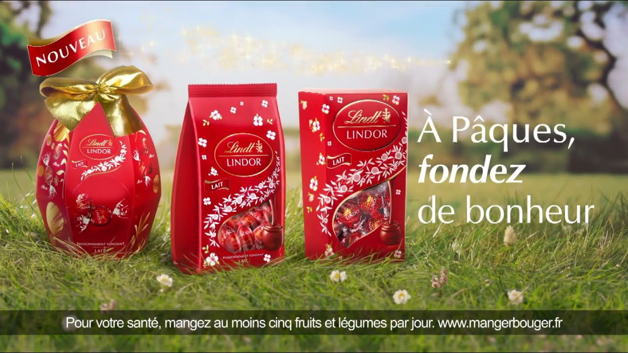 Lindor Lindt "à Pâques fondez de bonheur" Pub 15s - YouTube