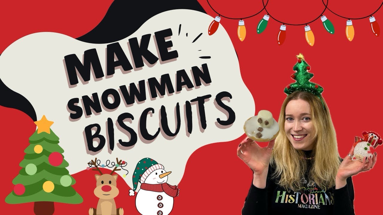 Make an edible snowman baking for kids! - YouTube