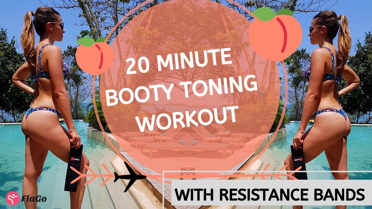 20 Minute Booty Toning Workout With Resistance Bands Beginner And