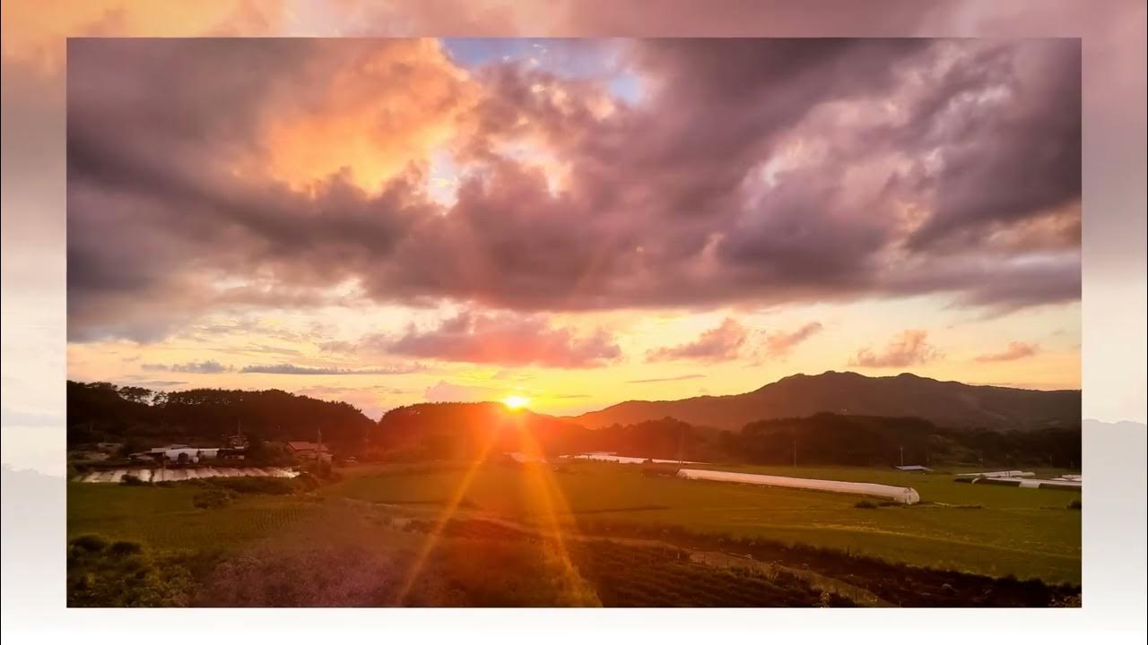 폰카로 담는 풍경사진 지리산 하산후 만난 저녁노을mp4 - YouTube