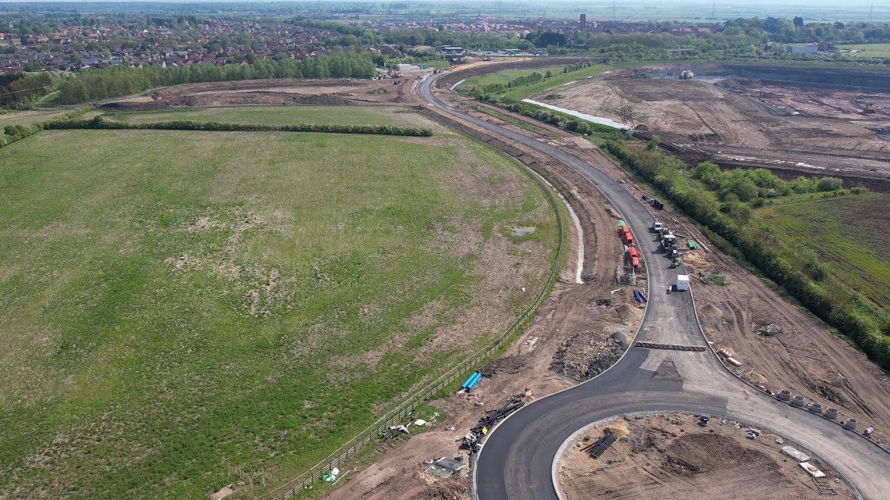 A46 to A1 New link road section, 2024 - YouTube