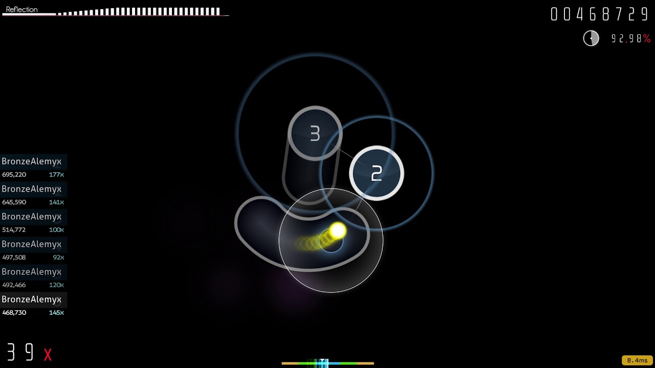 Osu Practice Im left handed - YouTube