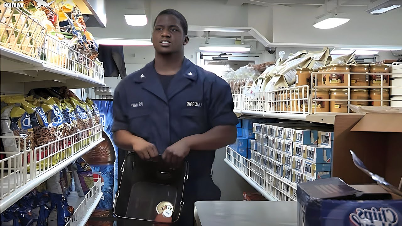 How US Navy Sailors Shop Inside An Aircraft Carrier - YouTube